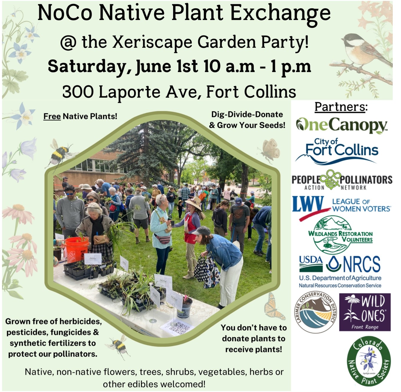 Northern Colorado Plant Exchange 2024 - Wild Ones Front Range Chapter